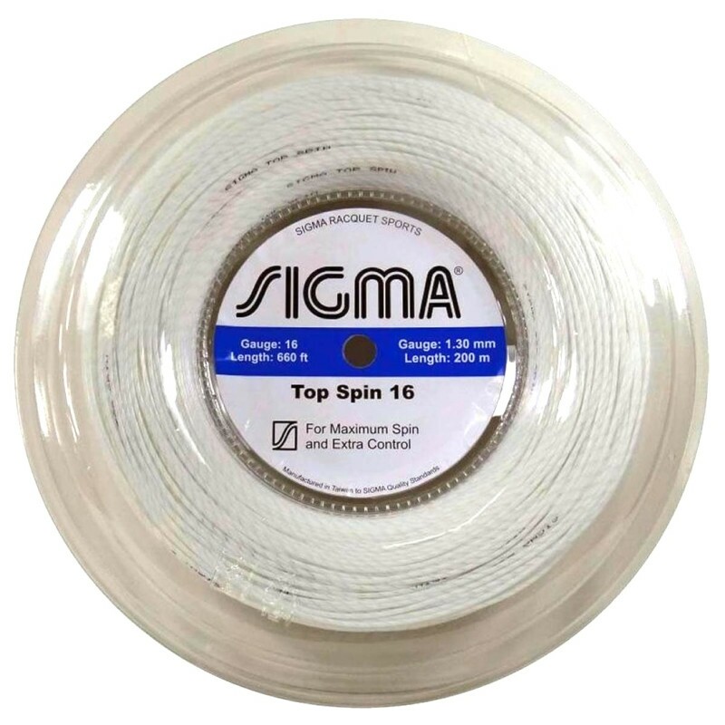 Corda Sigma Top Spin 16 - Rolo 200mt - Planeta Tenis