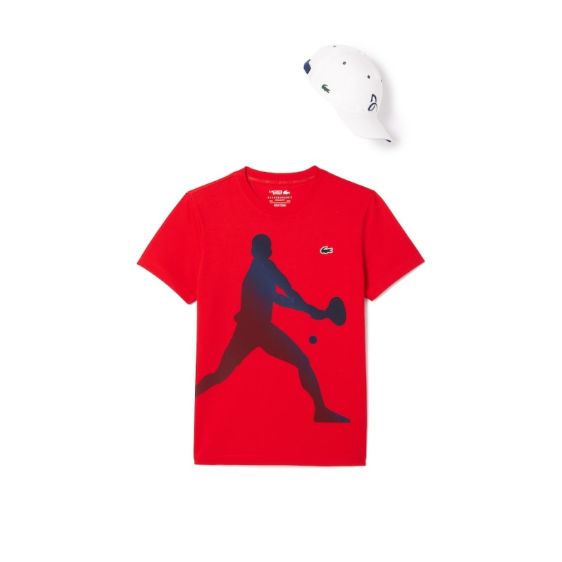 Kit Camiseta e Bone Lacoste Novak Djokovic - Planeta Tenis Kit Camiseta e Bone Lacoste Novak Djokovic - Planeta Tenis