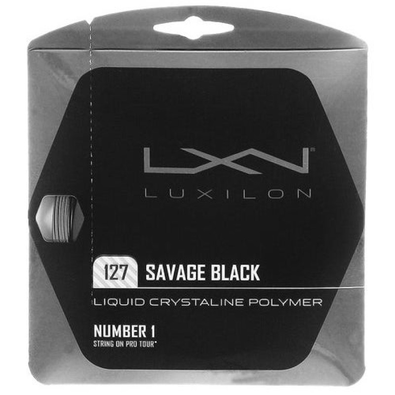 Corda Luxilon Savage Black 1,27 - Planeta Tenis